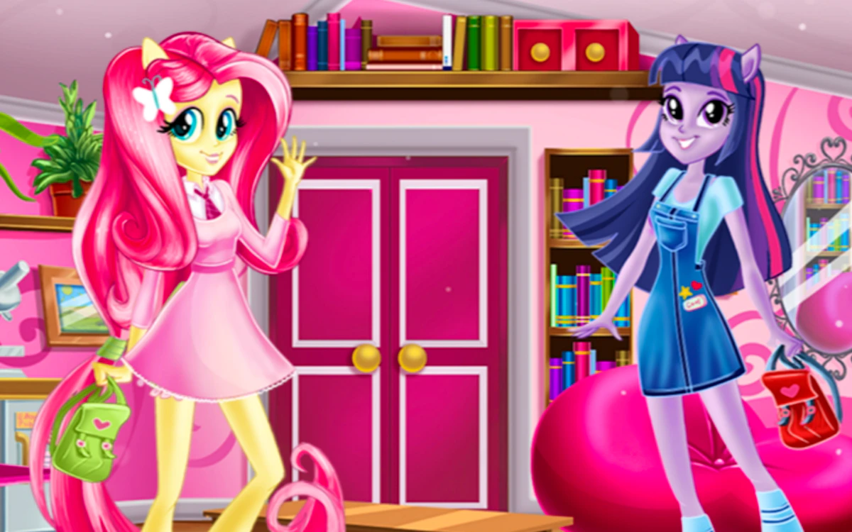 Equestria Girls First Day At Highschool 🕹️ Play Now on GamePix
