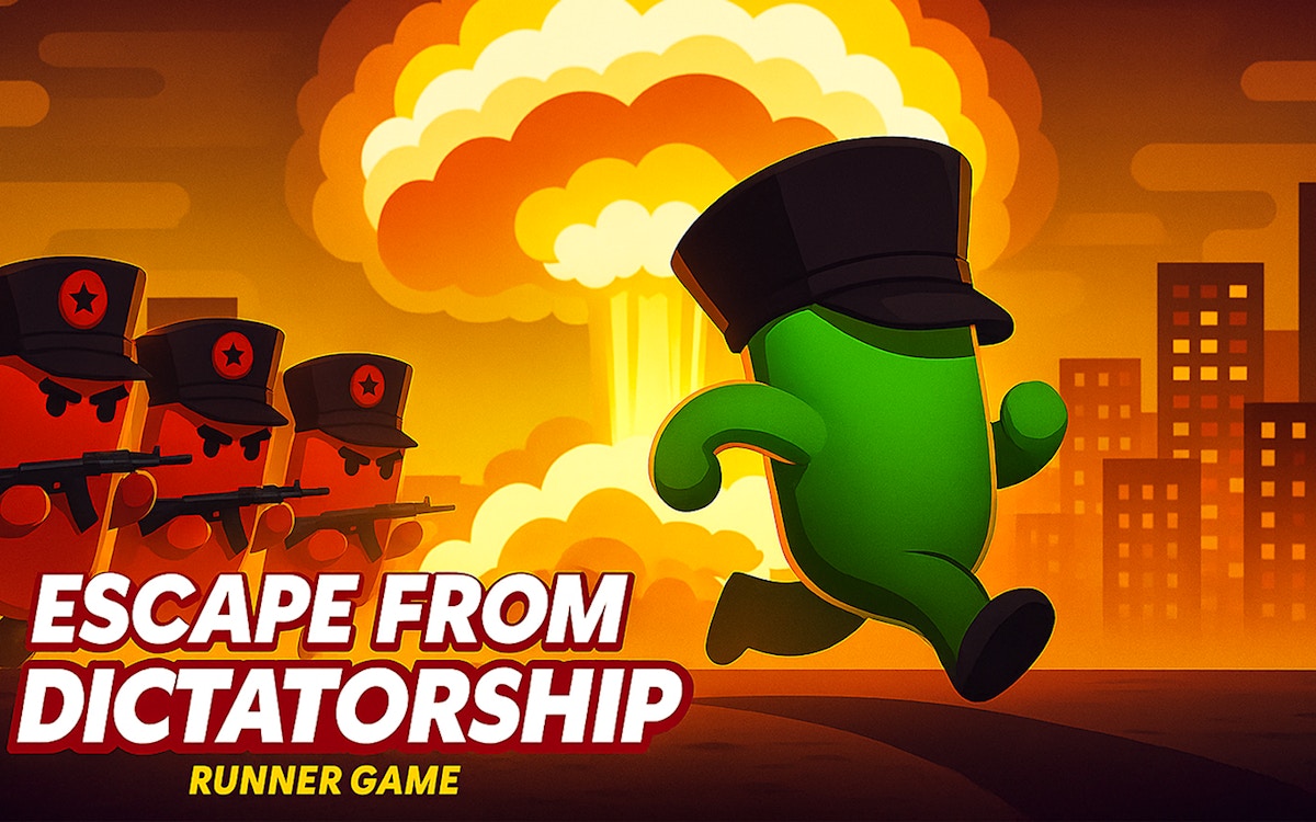 Escape From Dictatorship Runner Game 🕹️ Играйте сега на GamePix