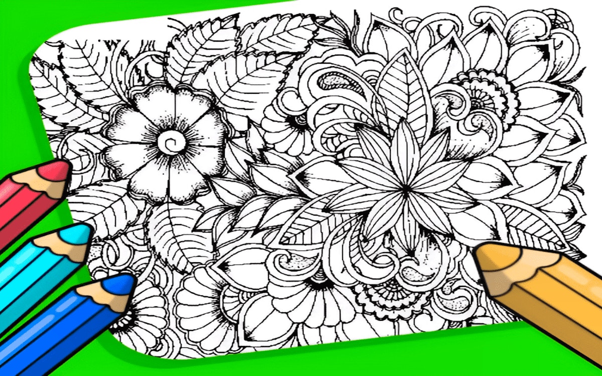 Flowers Coloring Game For Adults 🕹️ Play Now on GamePix