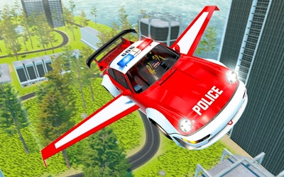 Flying Car Game Police Games 🕹️ Play Now on GamePix