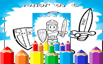 free armor of god coloring pages