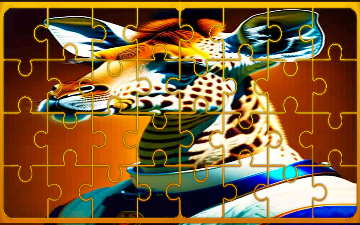 Giraffe Jigsaw Image Challenge 🕹 Gioca Ora su GamePix