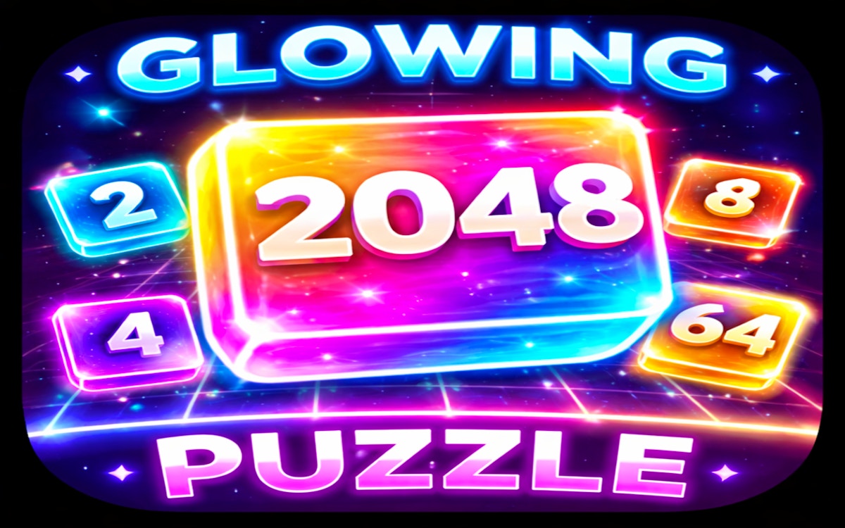 Glowing 2048 Puzzle 🕹️ Zagraj teraz na GamePix