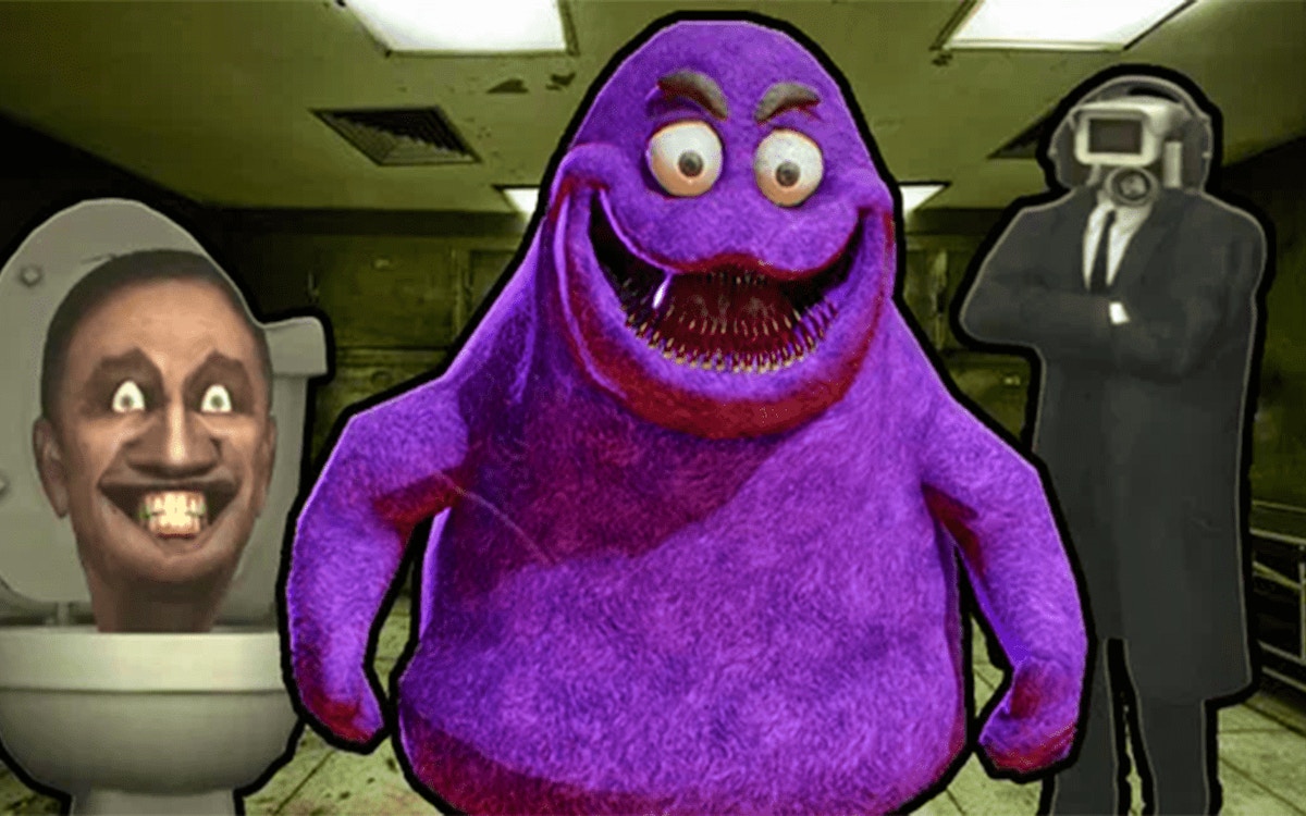 Grimace Shake - Escape Skibidi And Cameraman 🕹️ Play Now on GamePix