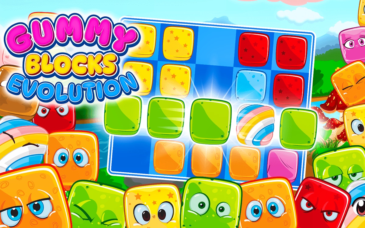 Gummy Blocks Evolution 🕹️ Play Now on GamePix