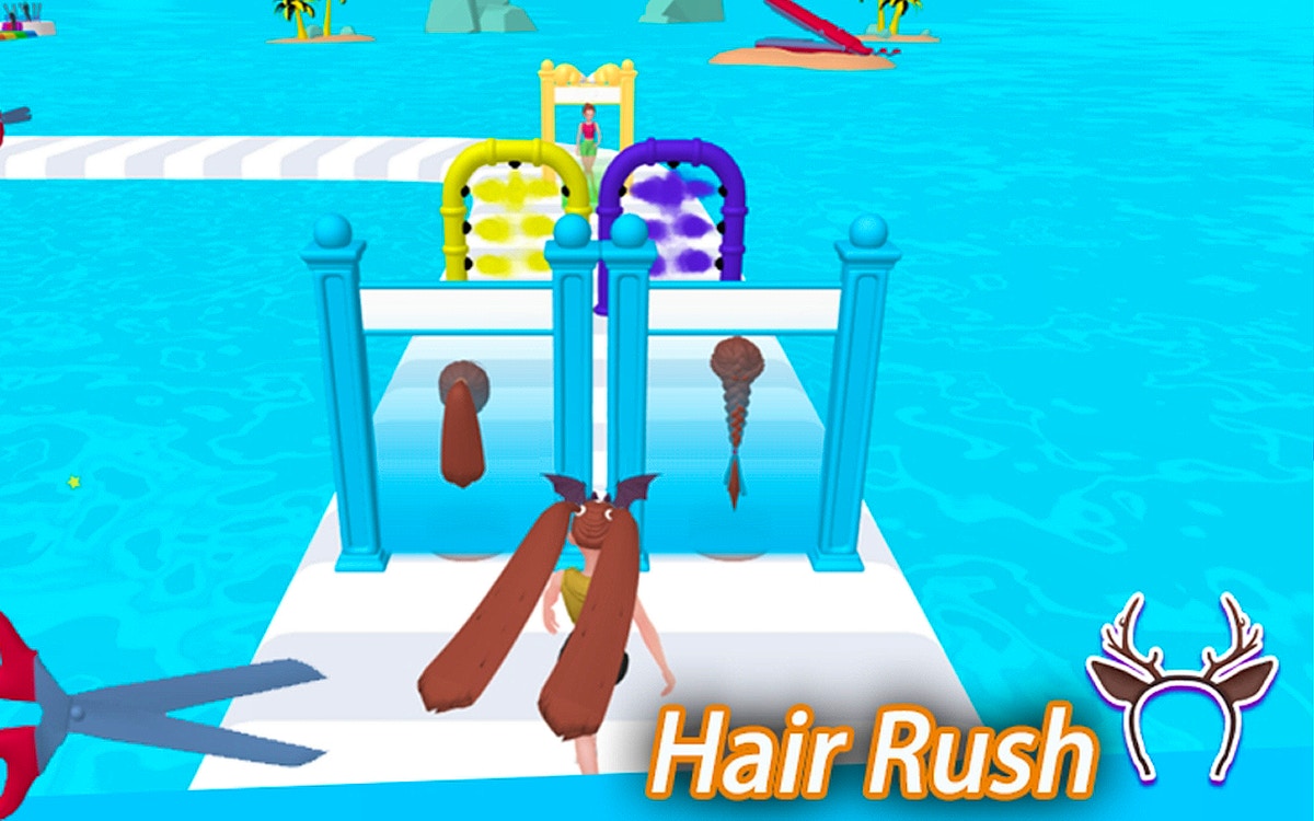 Hair Rush 🕹️ Play Now on GamePix