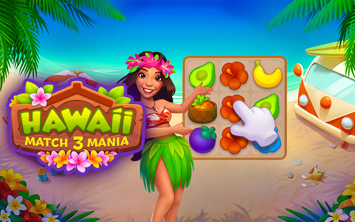 Hawaii Match 3 🕹️ Play Now on GamePix