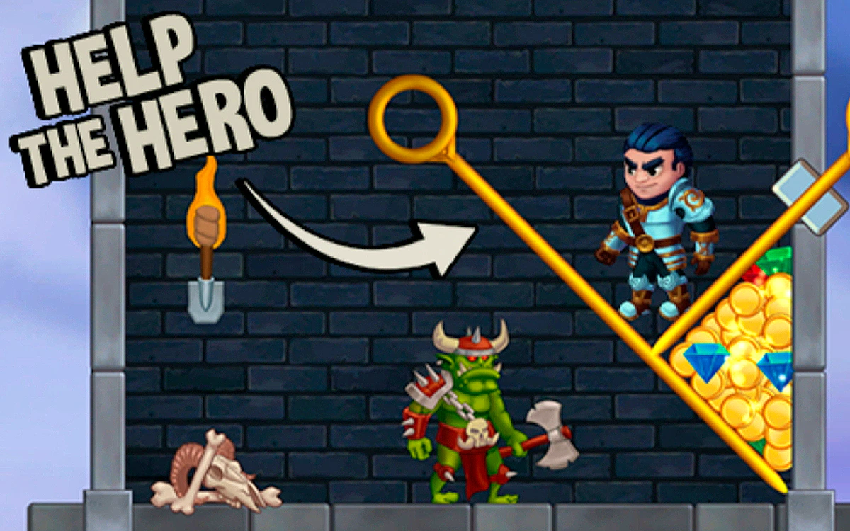 Help The Hero 🕹️ Play Now on GamePix