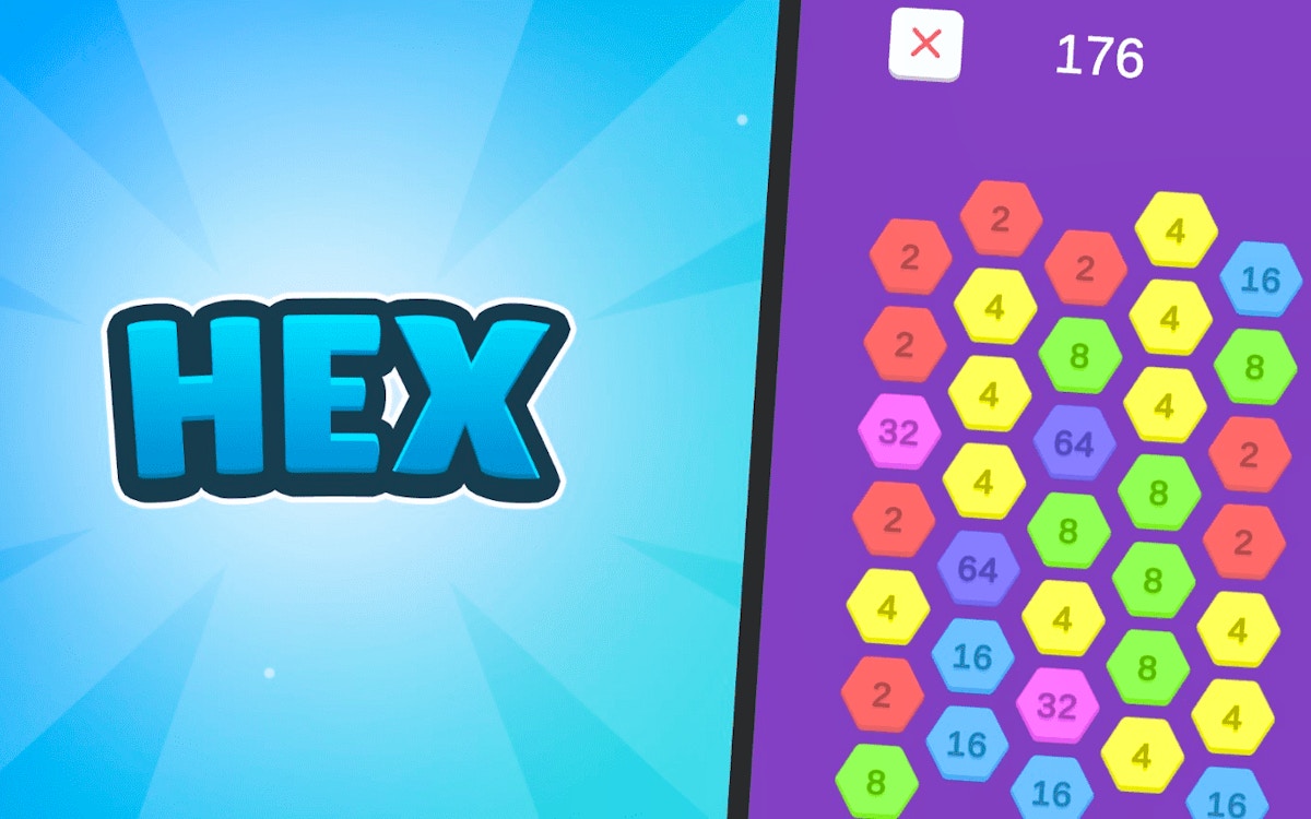 Hex-2048 🕹️ Play Now on GamePix