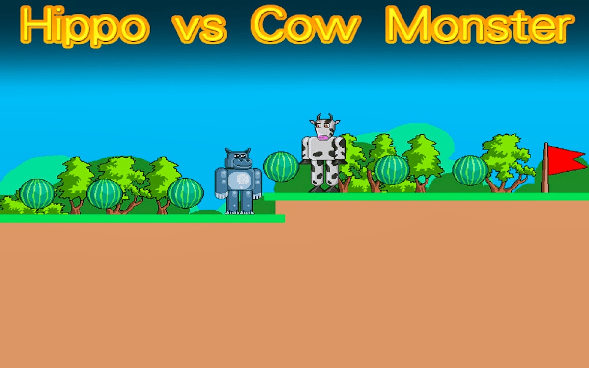 Hippo Vs Cow Monster 🕹️ Play Now on GamePix