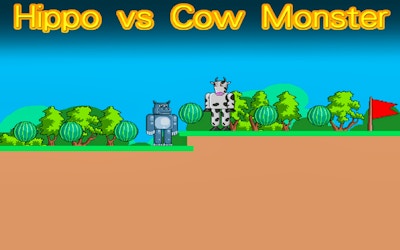 Hippo Vs Cow Monster 🕹️ Zagraj teraz na GamePix