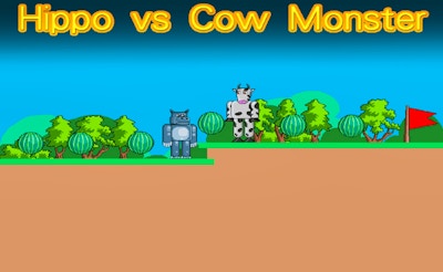 Hippo Vs Cow Monster 🕹️ Play Now on GamePix