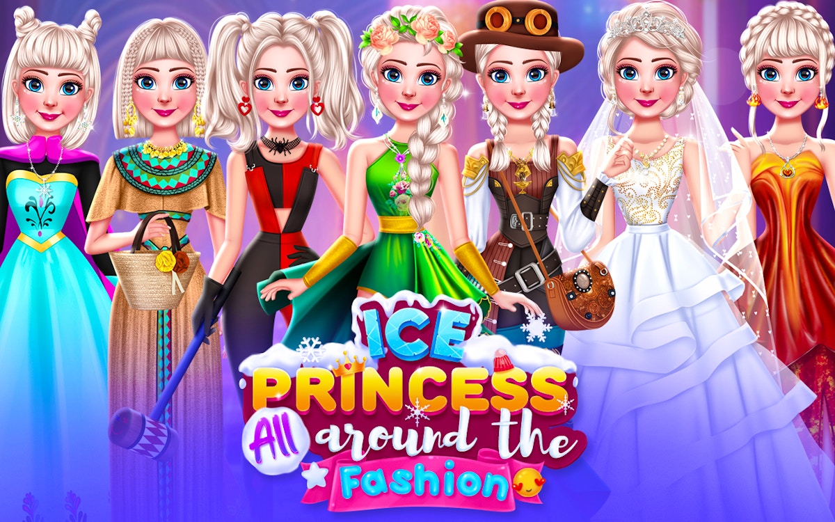 Ice Princess All Around The Fashion 🕹️ Play Now on GamePix