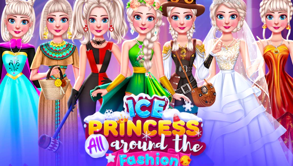 Ice Princess All Around The Fashion 🕹️ Play Now on GamePix