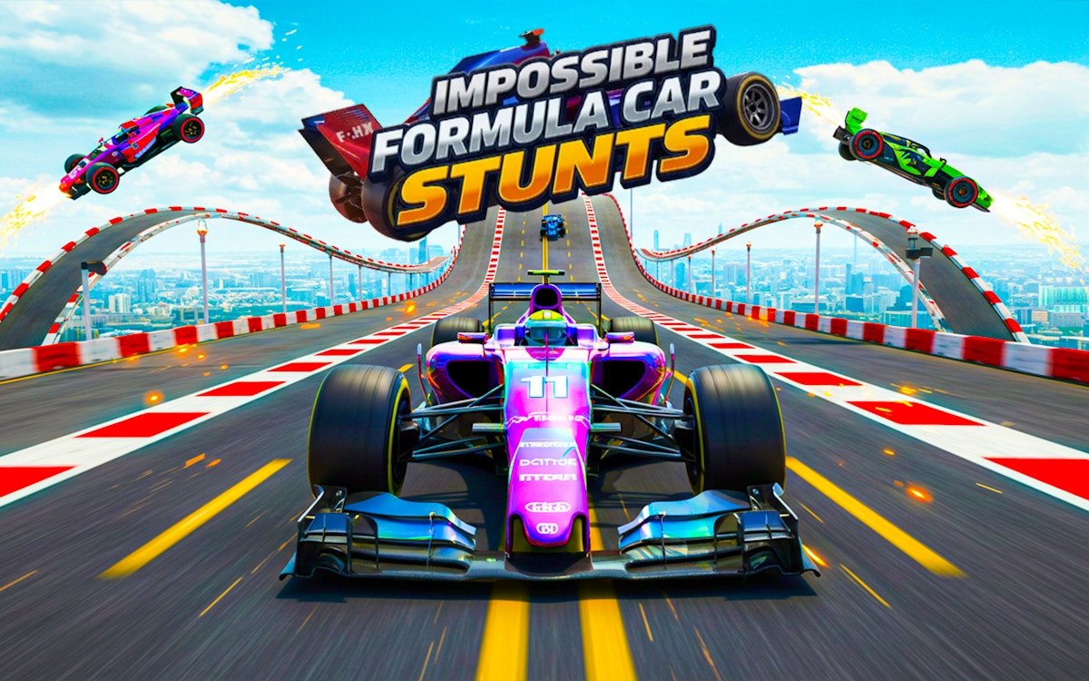 Impossible Formula Car Stunts 🕹️ Zagraj teraz na GamePix