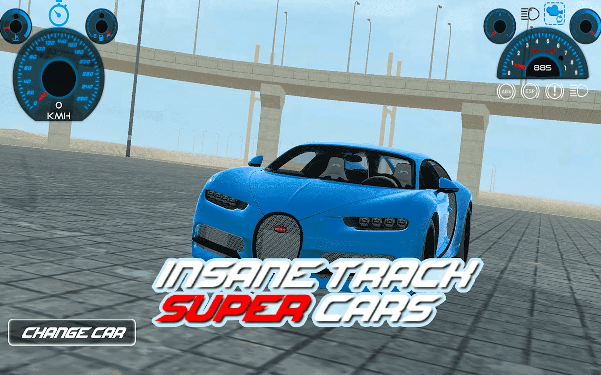 Insane Track Supercars 🕹️ Play Now on GamePix