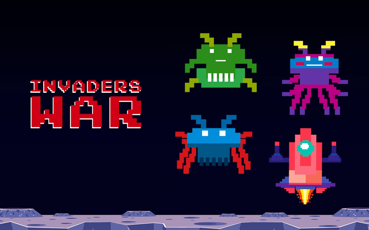 Invaders War 🕹️ Play Now on GamePix