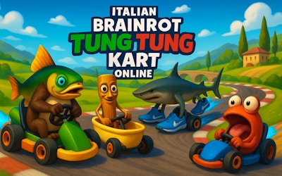 Italian Brainrot Tung Tung Kart Online 🕹️ Zagraj teraz na GamePix