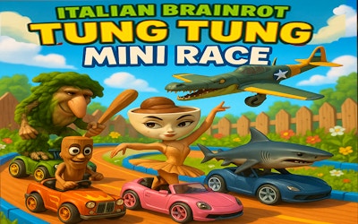 Italian Brainrot Tung Tung Mini Race 🕹️ Zagraj teraz na GamePix