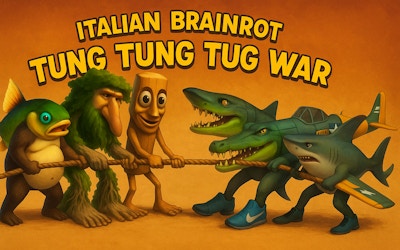 Italian Brainrot Tung Tung Tug War 🕹️ Zagraj teraz na GamePix