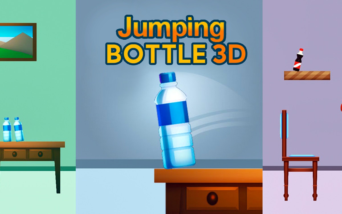 Jumping Bottle 3d 🕹️ Play Now on GamePix