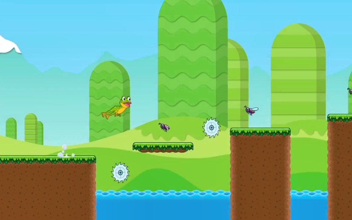 Jumping Frog Adventure 🕹️ Play Now on GamePix