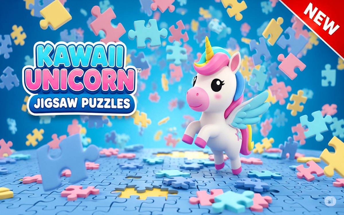 Kawaii Unicorn Jigsaw Puzzles 🕹️ Zagraj teraz na GamePix