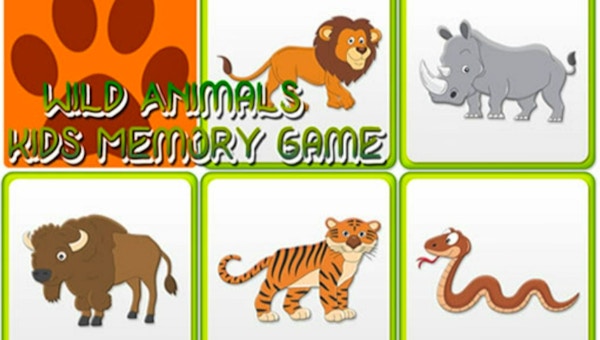Kids Memory Wild Animals 🕹️ Play Now on GamePix