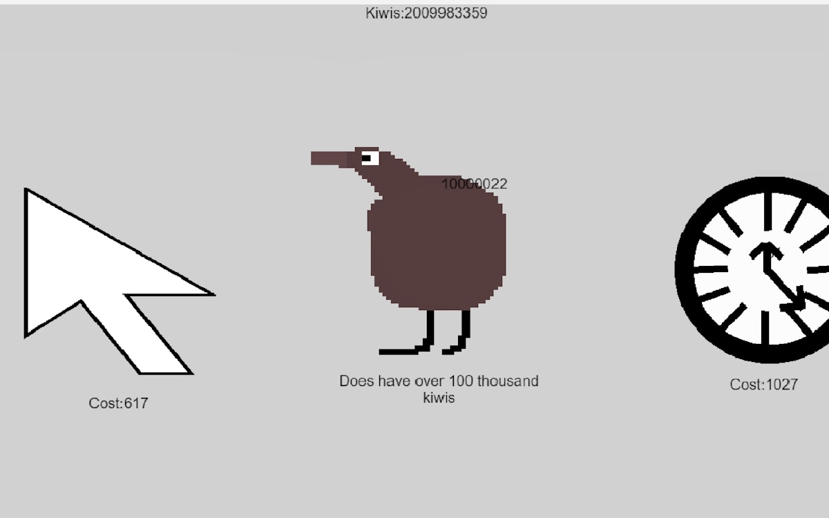 Kiwi Clicker 🕹️ Jogue Agora no GamePix