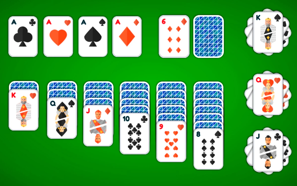 Klondike Solitaire 4 Suits 🕹️ Speel nu op GamePix