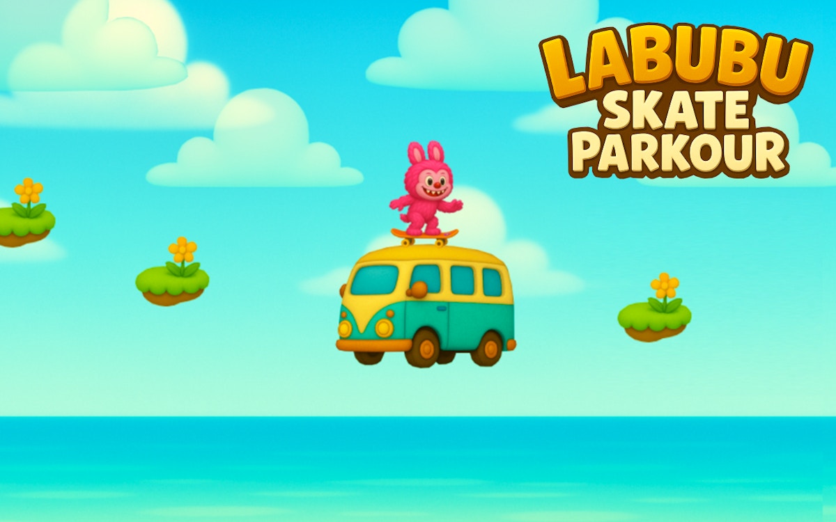Labubu Skate Parkour 🕹️ Play Now on GamePix
