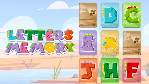 Letters Memory 🕹️ Play Now on GamePix