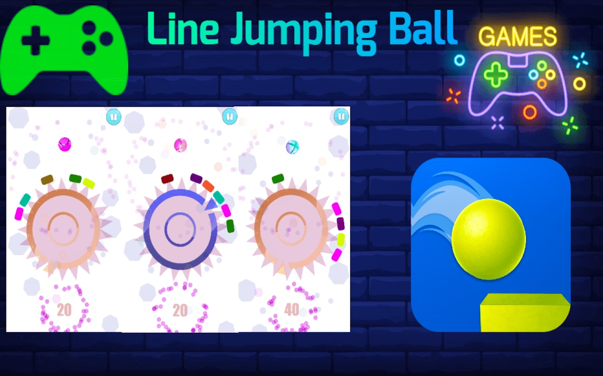 Line Jumping Ball 🕹️ Joue Maintenant sur GamePix