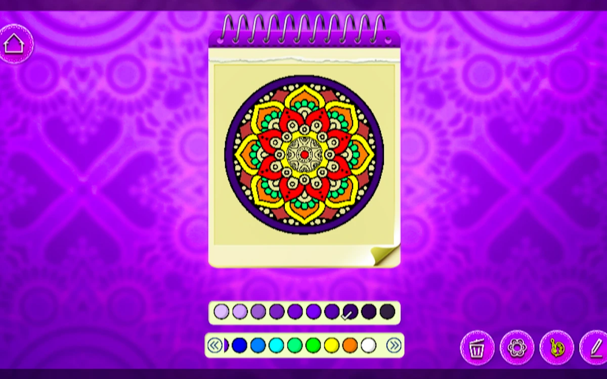Mandala Pages 🕹️ Play Now on GamePix