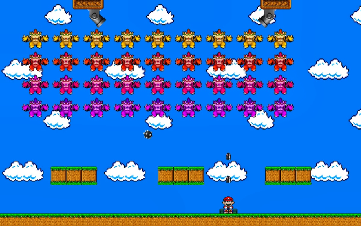 Mario Invaders: play Mario Invaders online for free on GamePix. Mario ...