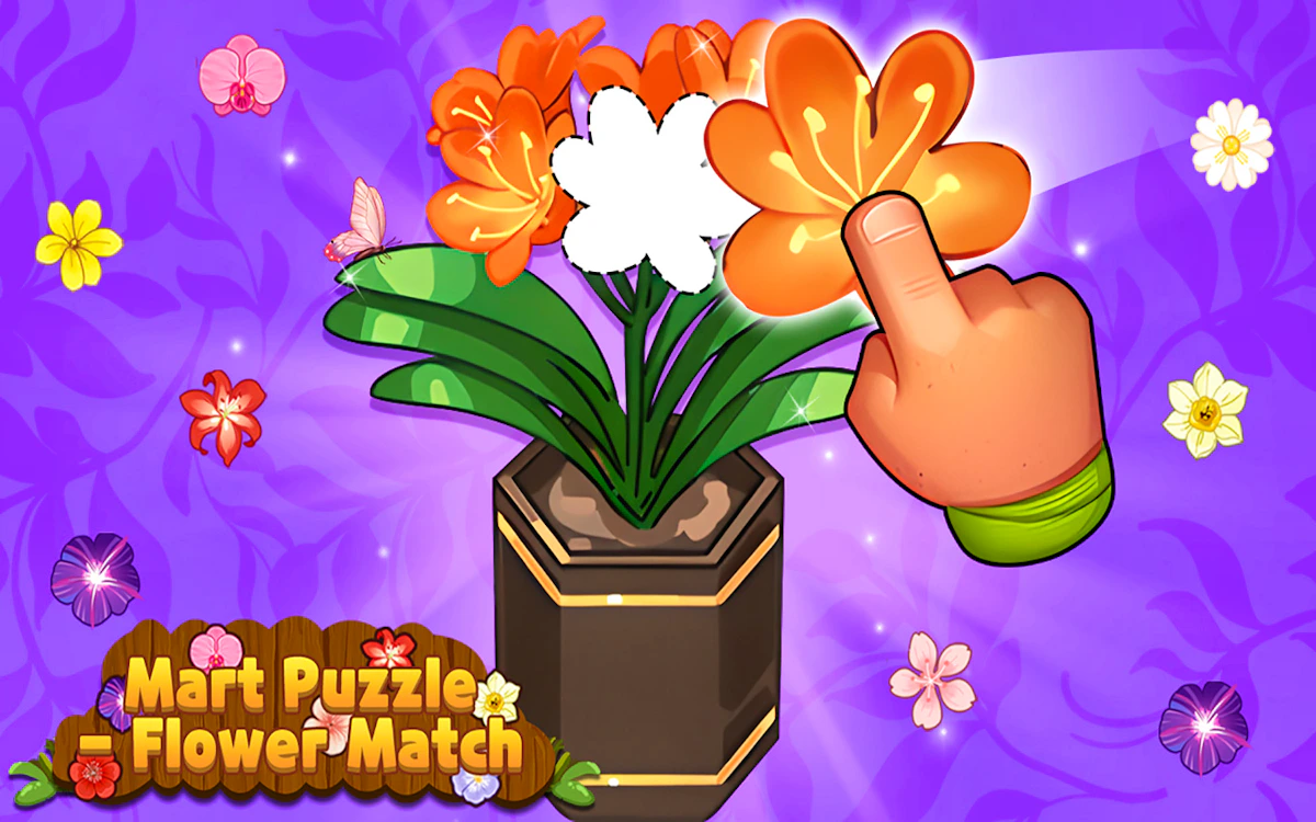 Mart Puzzle Flower Match 🕹️ Play Now on GamePix