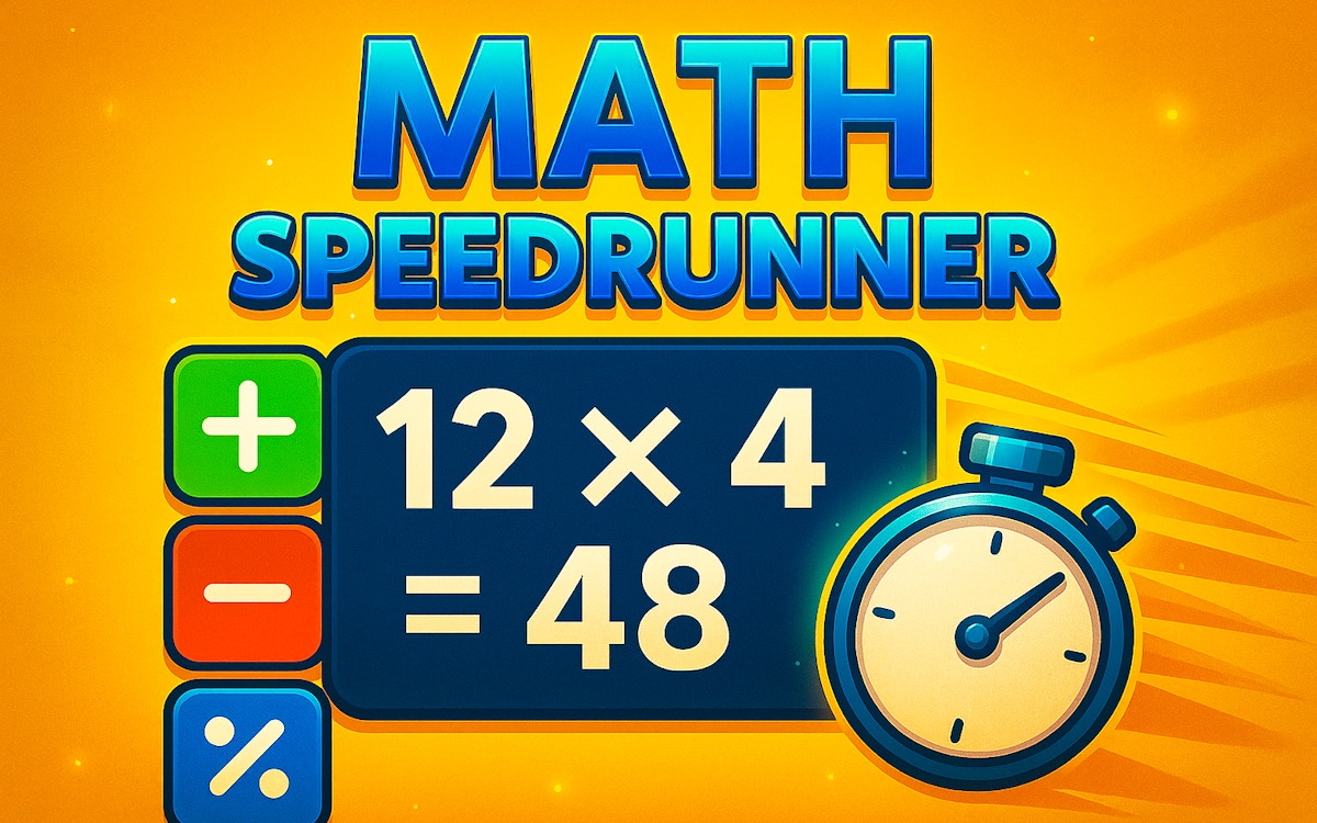 Math Speedrunner 🕹️ Играйте сега на GamePix