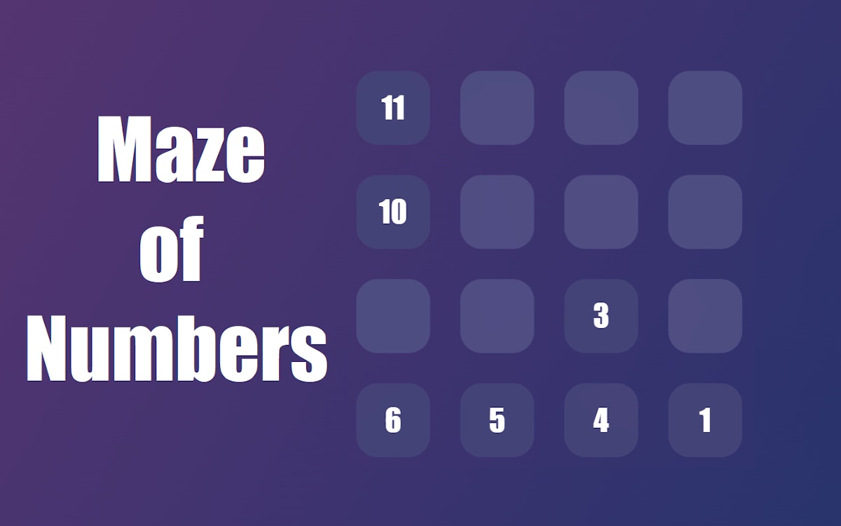 Maze Of Numbers 🕹️ Play Now on GamePix