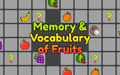 Memory & Vocabulary Of Fruits 🕹️ Play Now on GamePix
