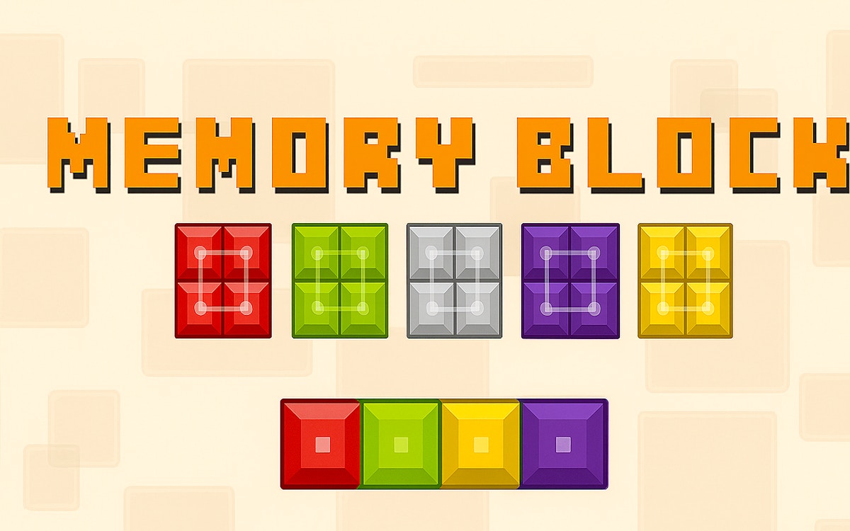 Memory Block 🕹️ Jetzt spielen auf GamePix