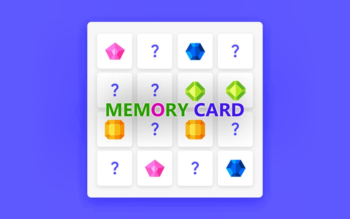 Memory Card 🕹️ Play Now on GamePix
