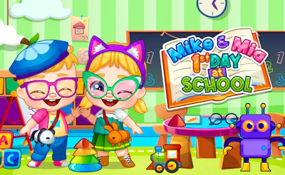 Mike And Mia 1st Day At School 🕹️ Play Now on GamePix