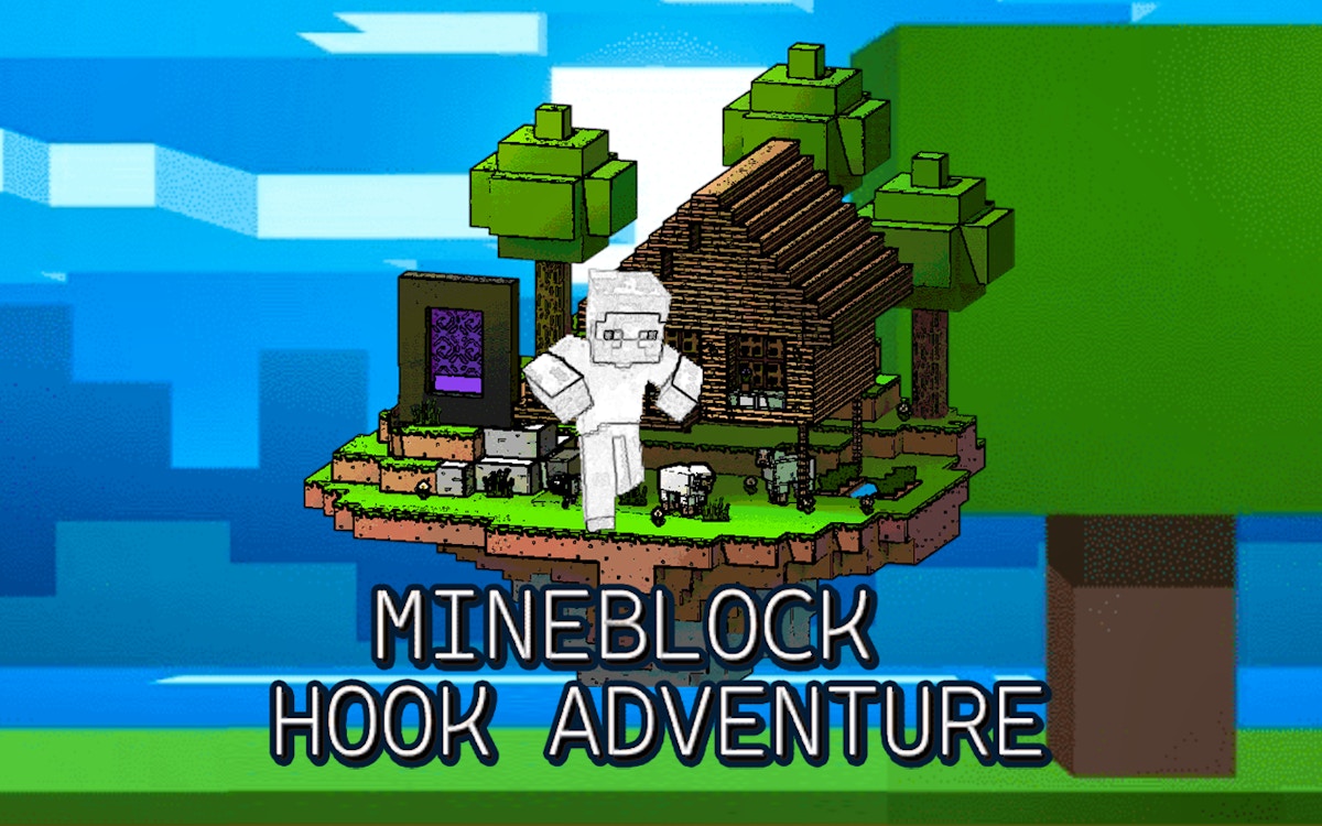 Mineblock Hook Adventure 🕹️ Play Now on GamePix