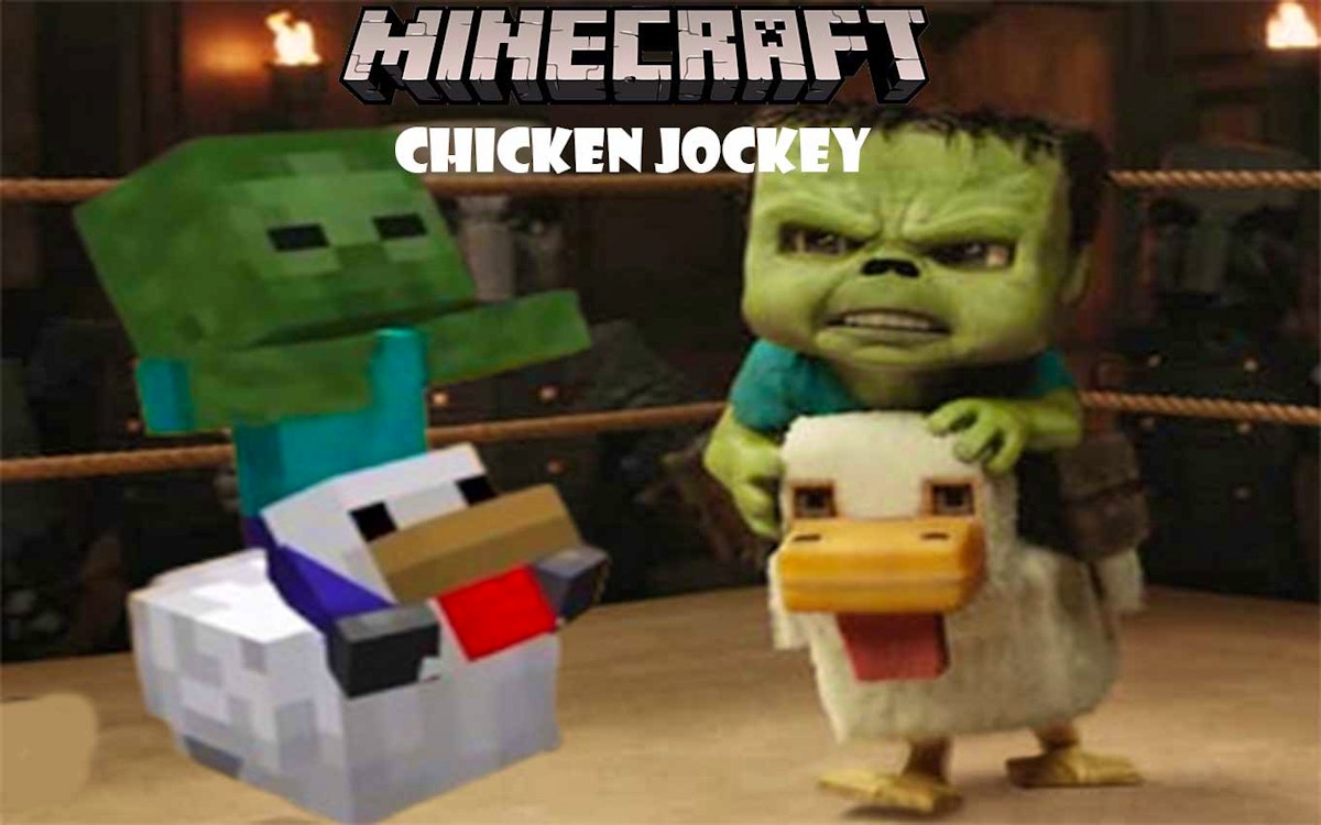 Minecraft Chicken Jockey 🕹️ Play Now on GamePix