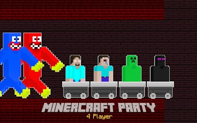 Minercraft Party - 4 Player 🕹️ Play Now on GamePix