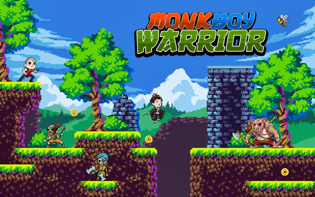 Monk Boy Warrior 🕹️ Speel nu op GamePix