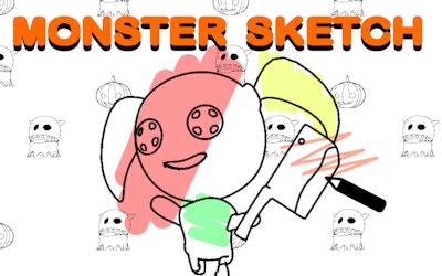 Monster Sketch Drawing Game 🕹️ Play Now on GamePix
