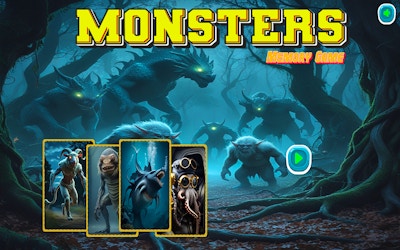 Monsters Memory Game 🕹️ Zagraj teraz na GamePix
