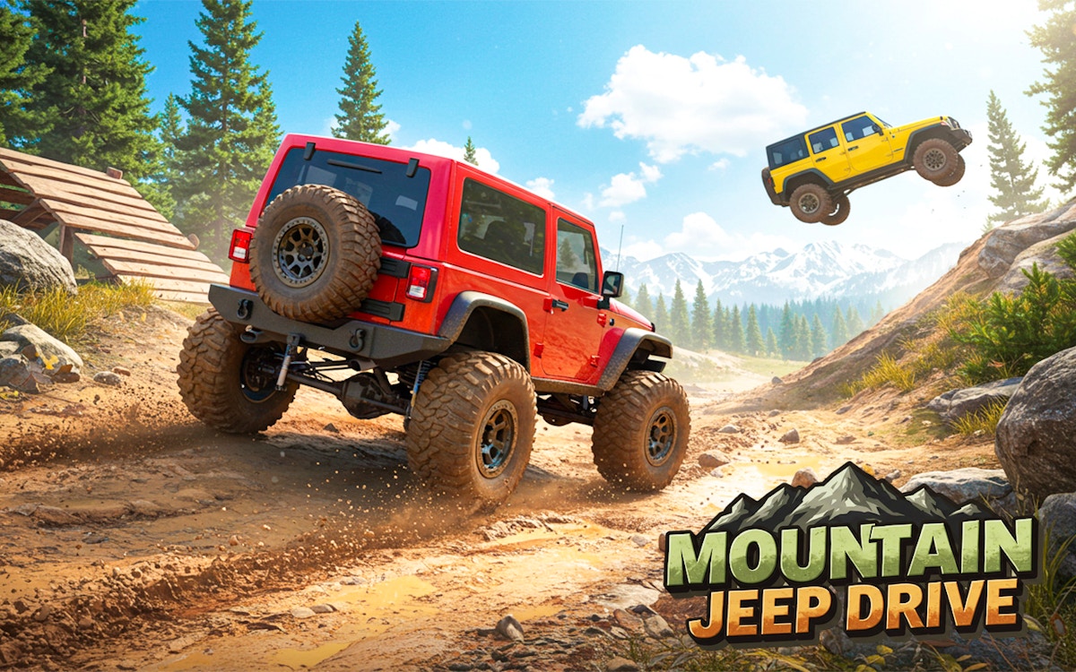 Moutain Jeep Drive 🕹️ Play Now on GamePix