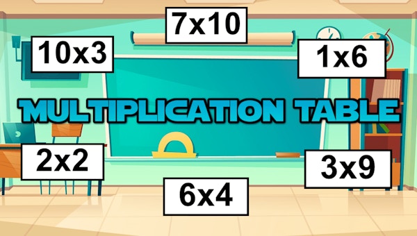 Multiplication Table 🕹️ Play Now on GamePix